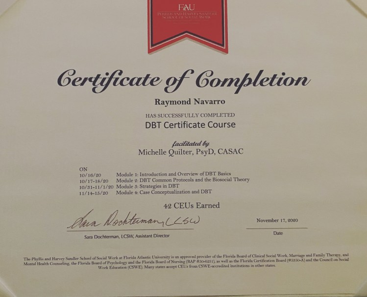 DBT training certified – Navarro Counseling